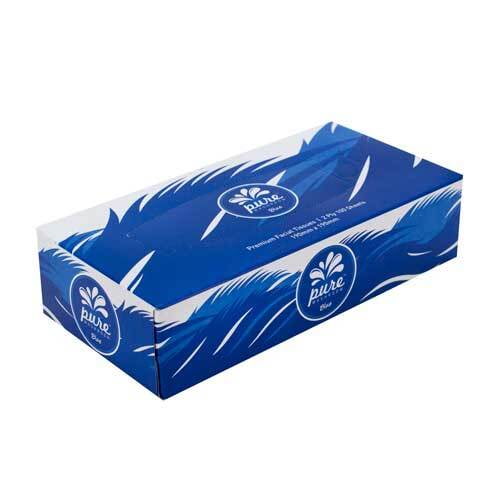 Pure Premium 2ply Facial Tissues 100 per packet Ctn/48
