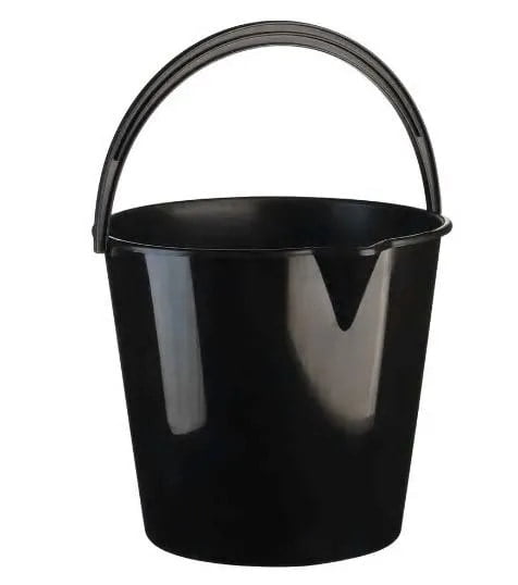 Sabco 9.6L Round Spout Bucket - Black